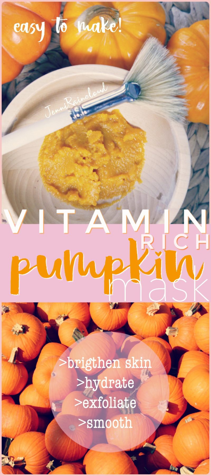 Easy DIY Pumpkin Mask-3 Ingredients to Glowing Skin! - Jenni Raincloud