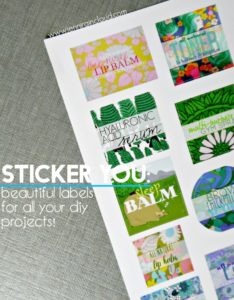 Sticker You-Vibrant Labels For All Your DIY Products! - Jenni Raincloud