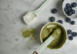 DIY Matcha Blueberry Mask - Jenni Raincloud
