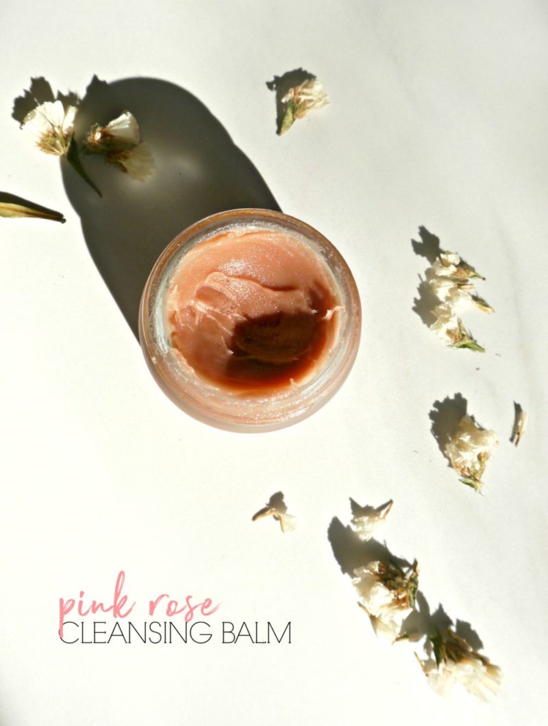 DIY Pink Rose Cleansing Balm - Jenni Raincloud